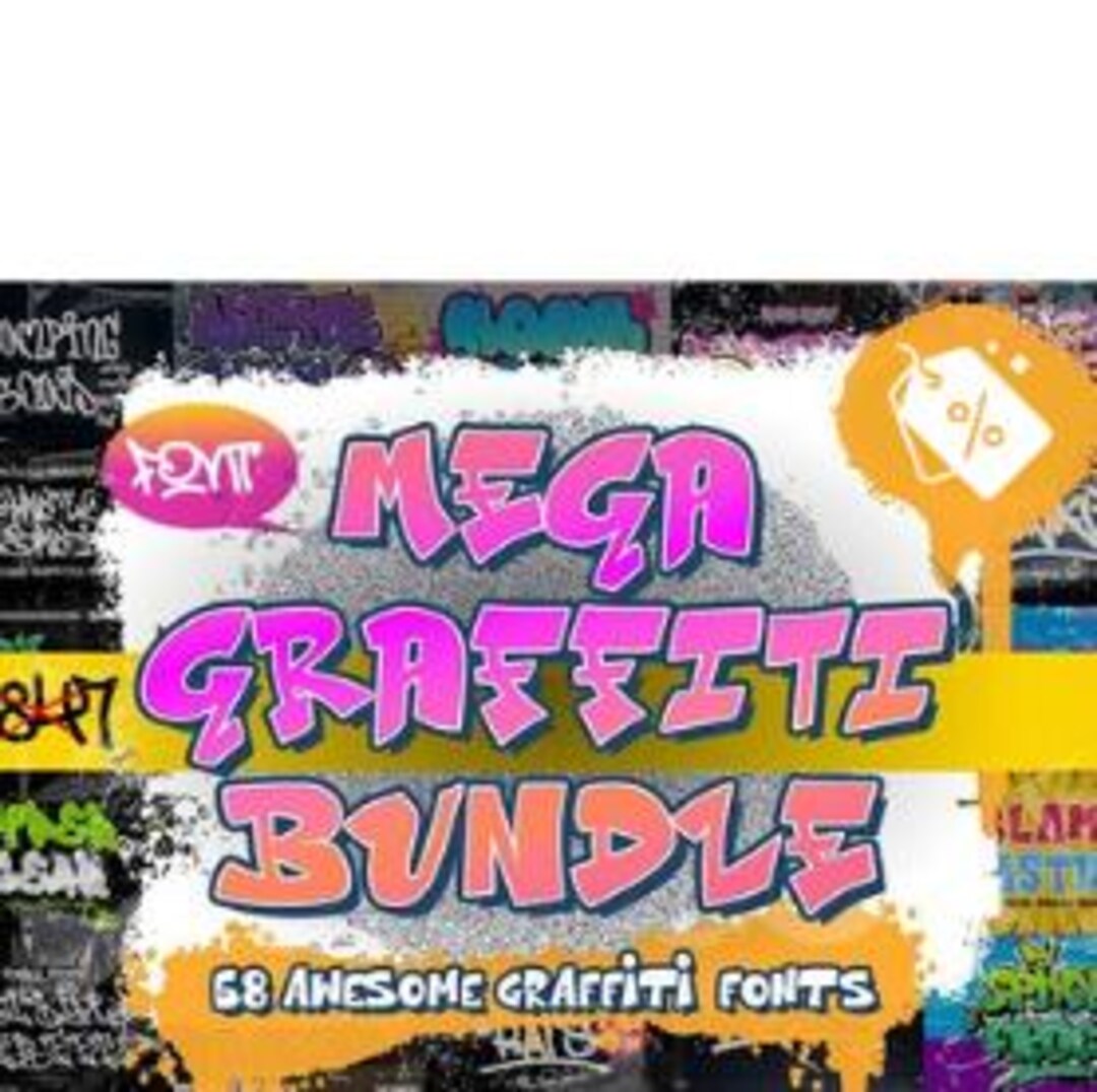 Graffiti Font Mega Bundle – Exclusive Font Collection - Etsy