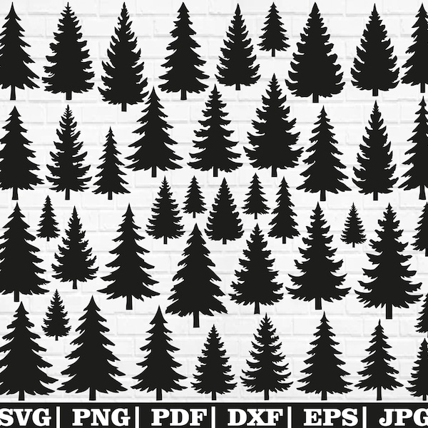 Pine Tree Svg - Etsy
