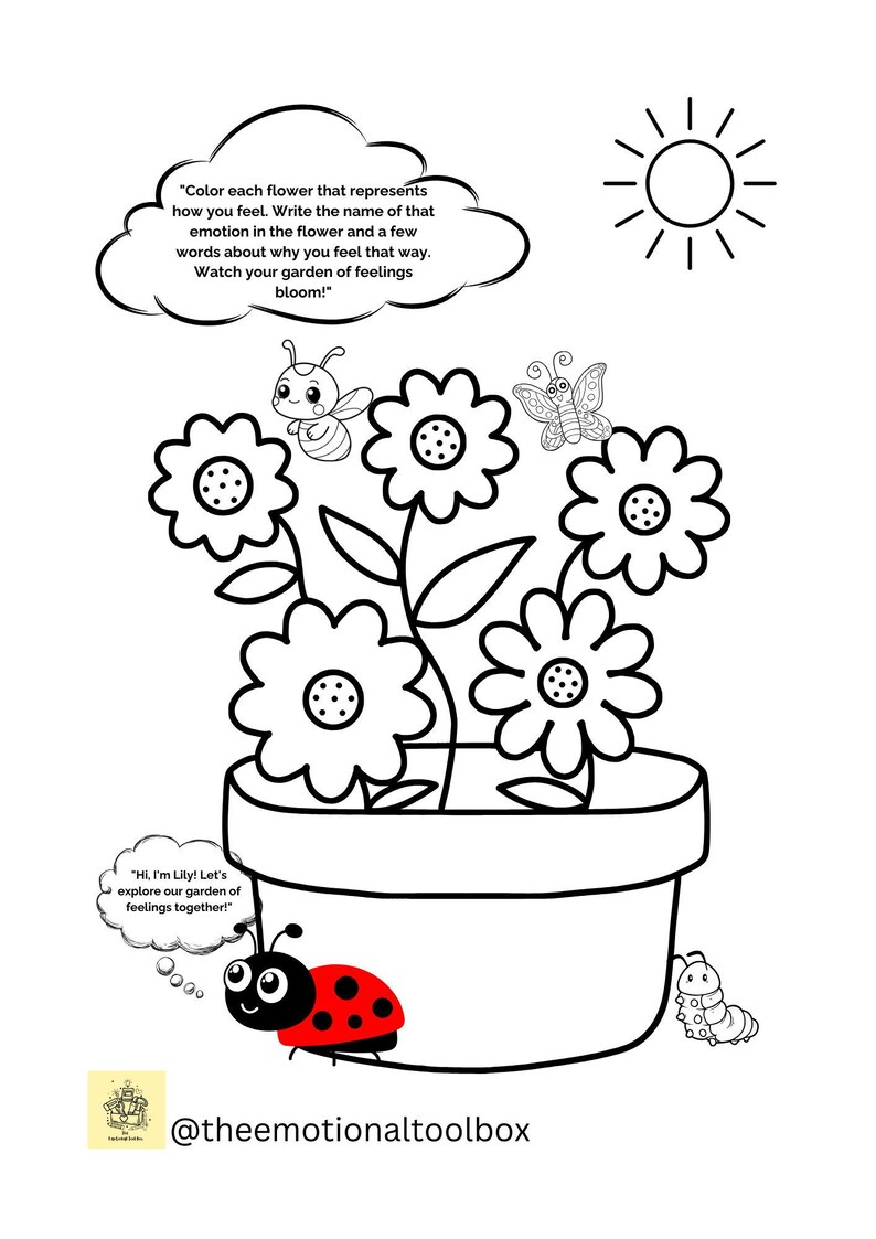 Feelings Chart for Kids Emotional Growth Printable Social Emotional ...