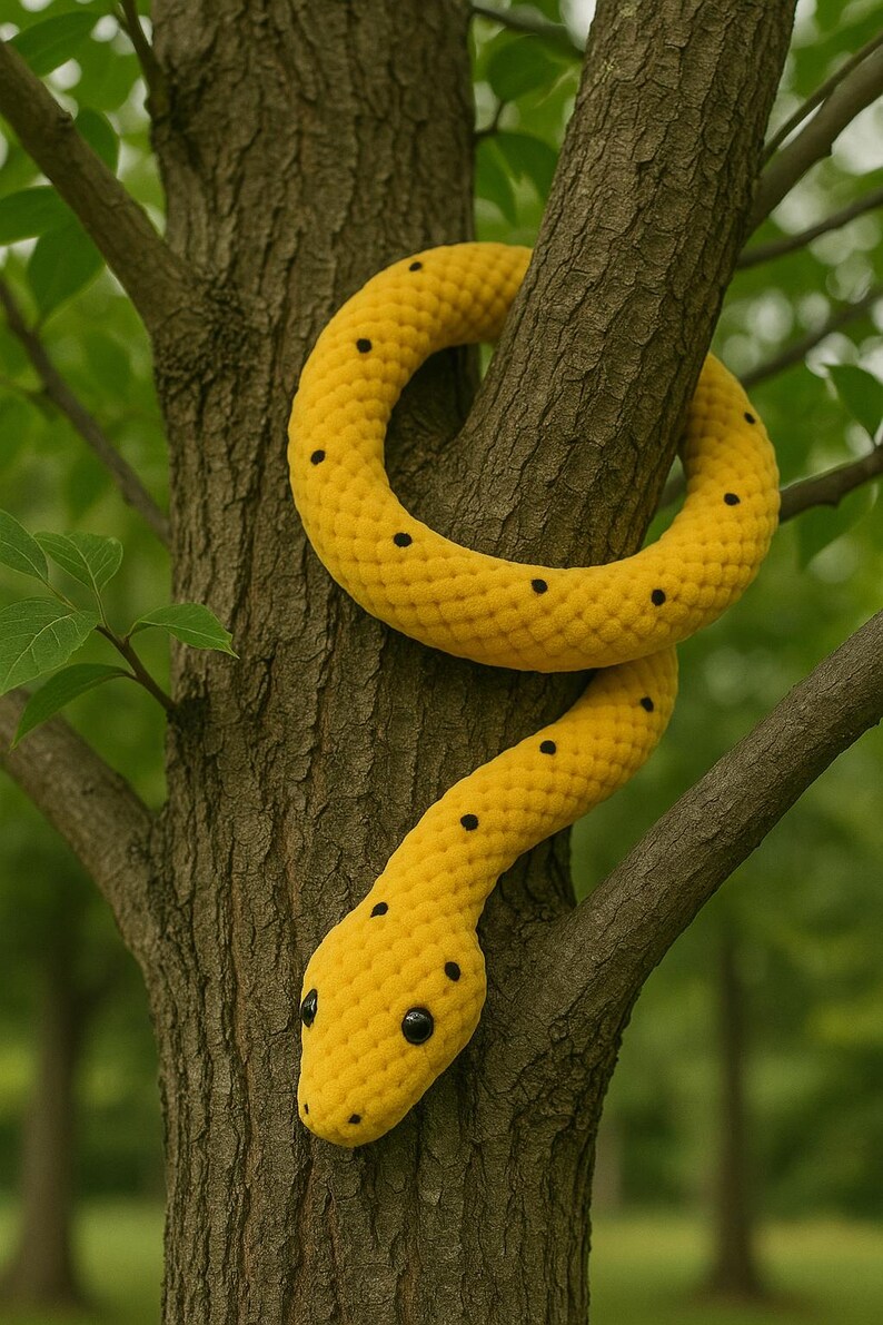 Amigurumi Snake Crochet Pattern PDF, Handmade Plush Toy DIY Tutorial ...
