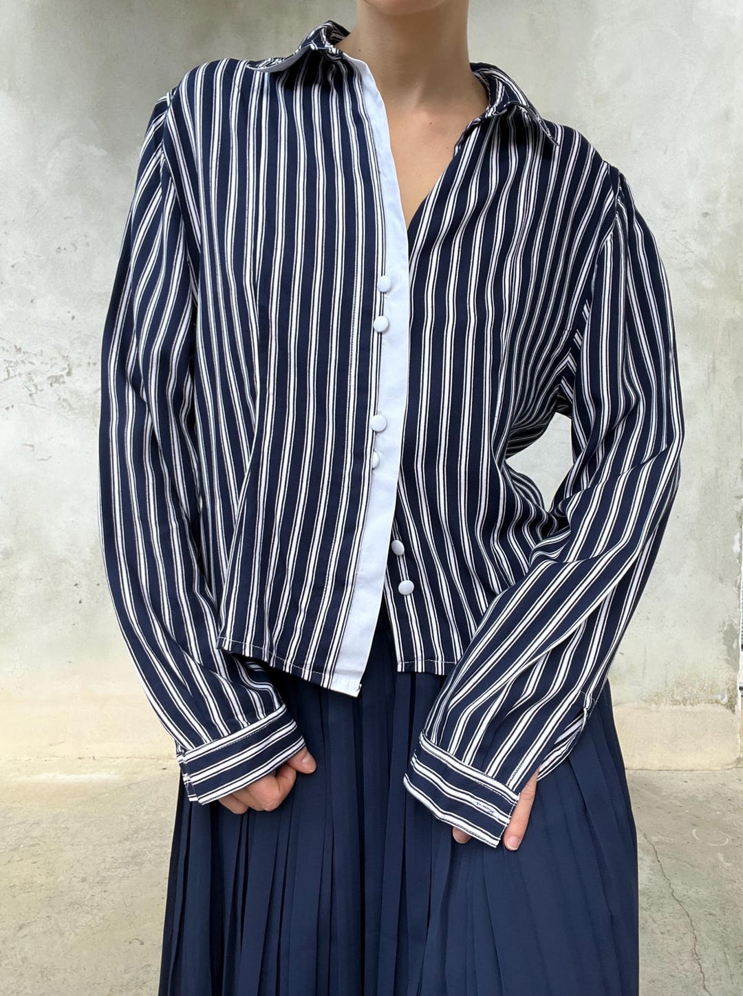 Striped Crop Shir - Etsy
