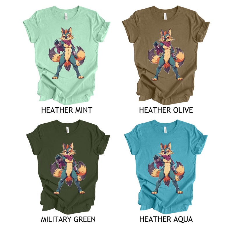Wild Furry Art Shirt, Fursona Fandom, Animal Lover Tee - Etsy