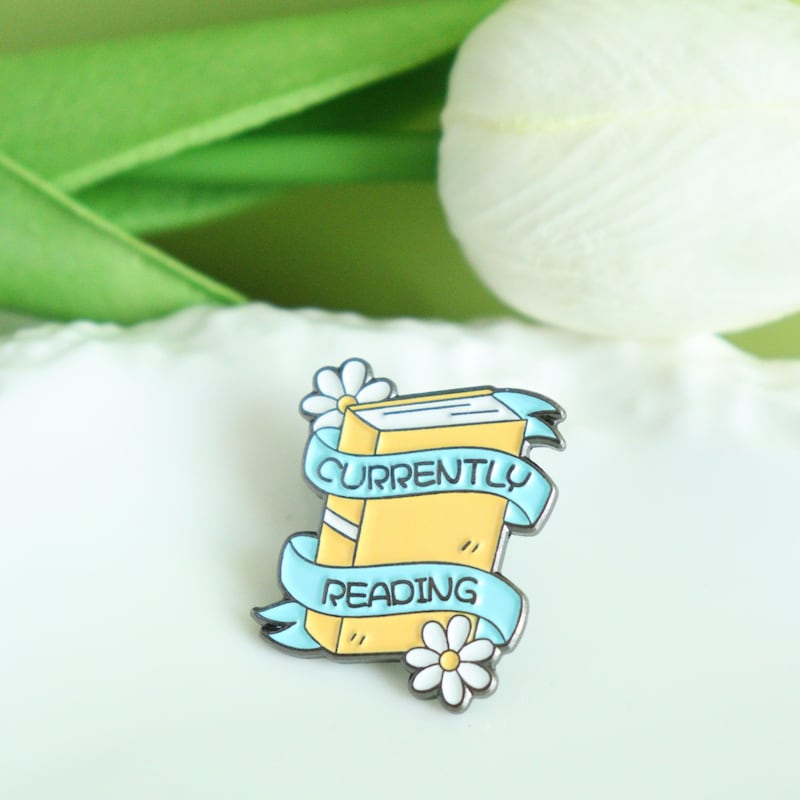 Book Enamel Pin - Etsy