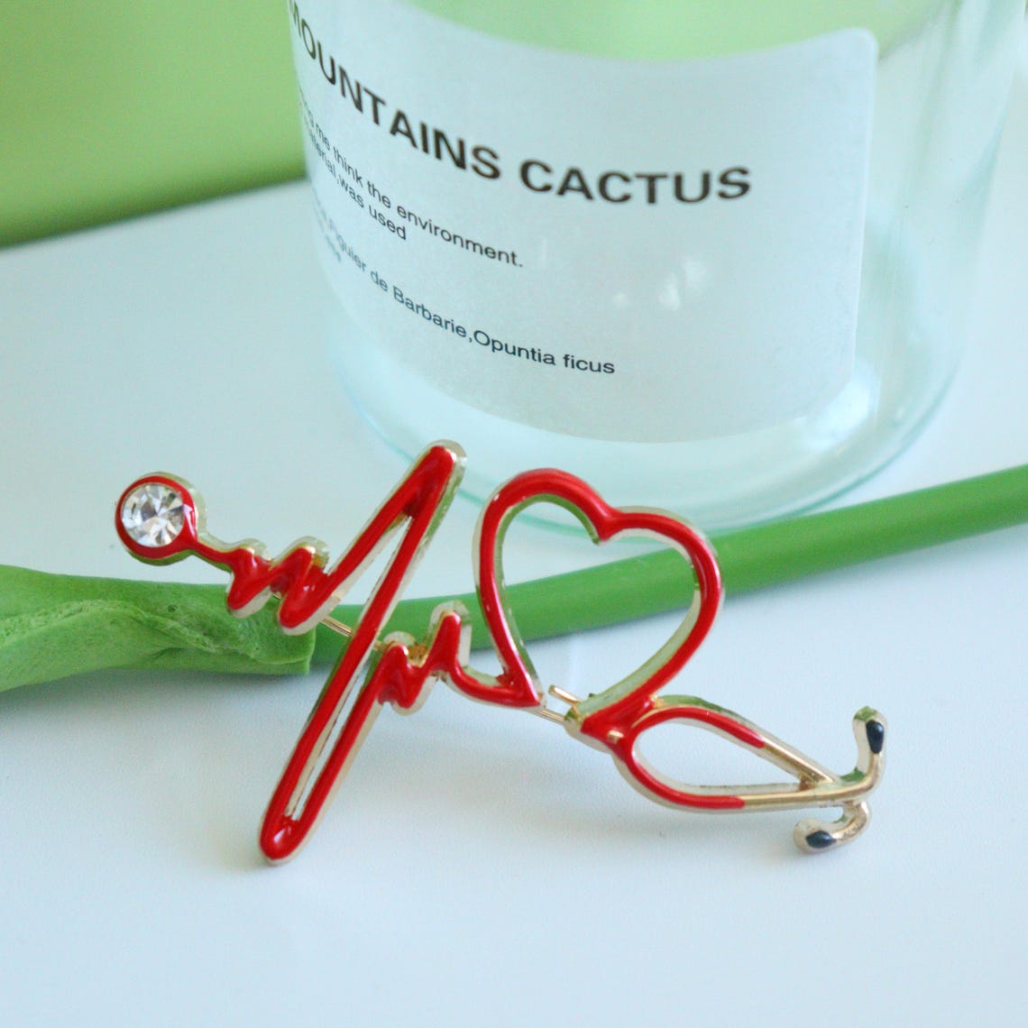 Funny Stethoscope Enamel Pin Set,nursing Brooch,stethoscope Heart ...