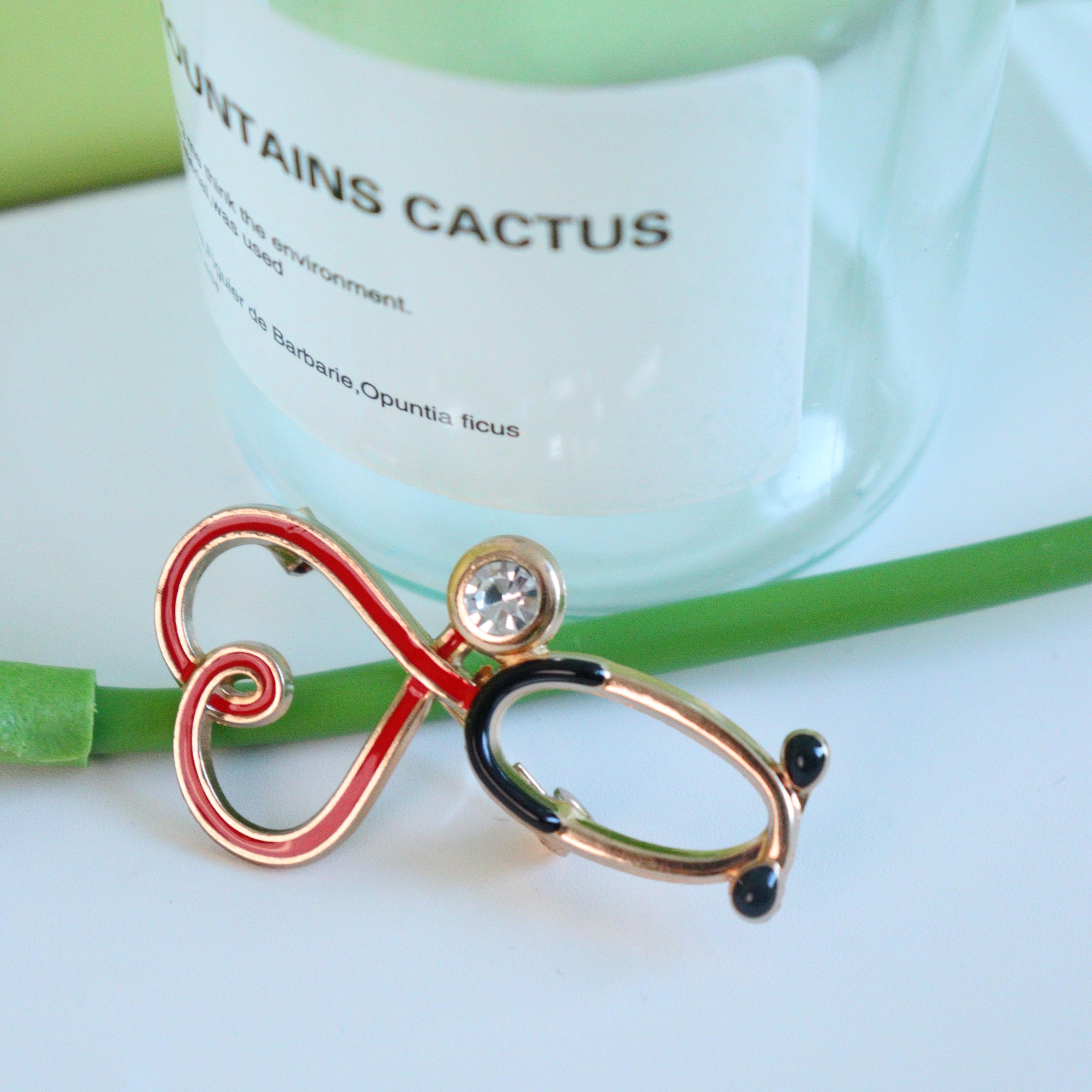 Funny Stethoscope Enamel Pin Set,nursing Brooch,stethoscope Heart ...