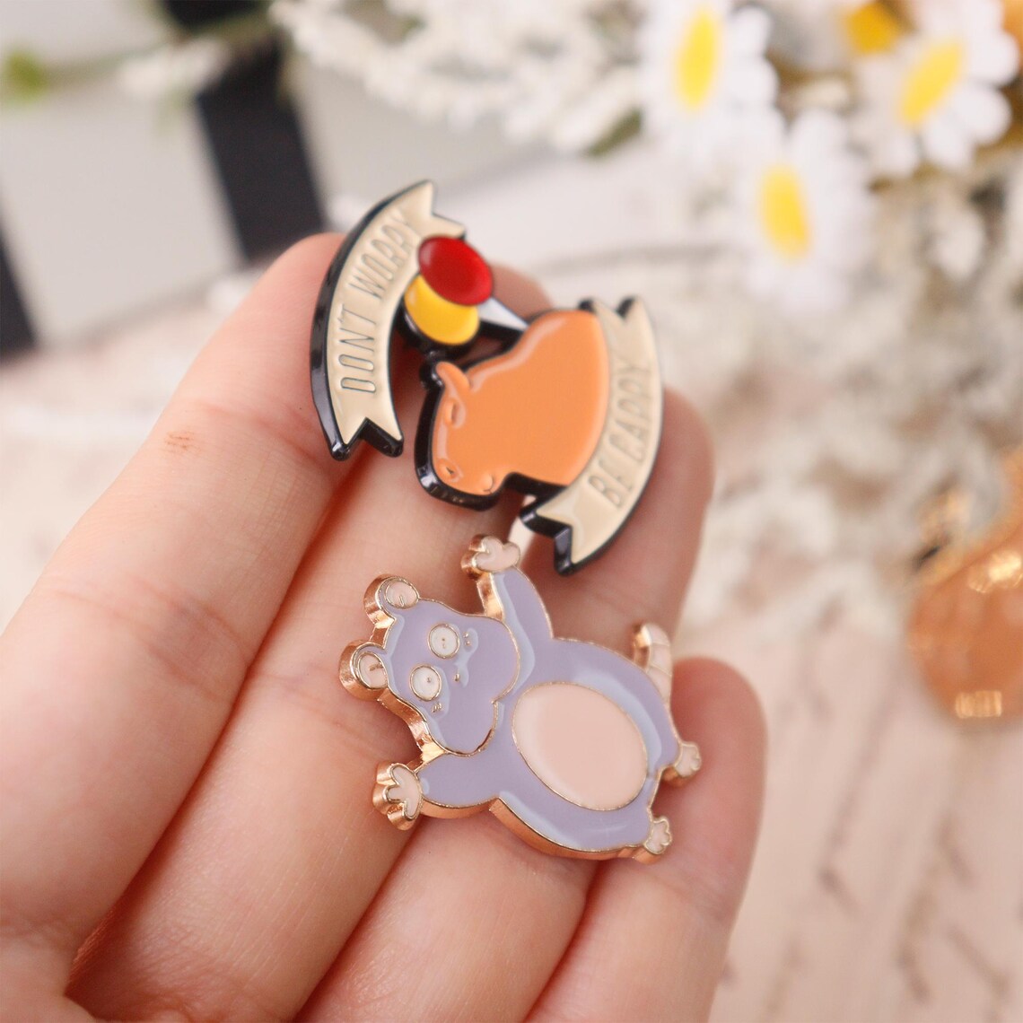 Animal Pin Badge,capybara Bird Cactus Brooch,funny Badges for Backpacks ...
