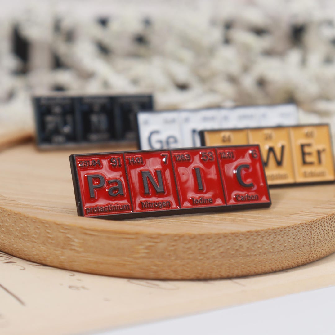 Periodic Table Enamel Pin Set,chemical Element Symbols Brooches,science ...