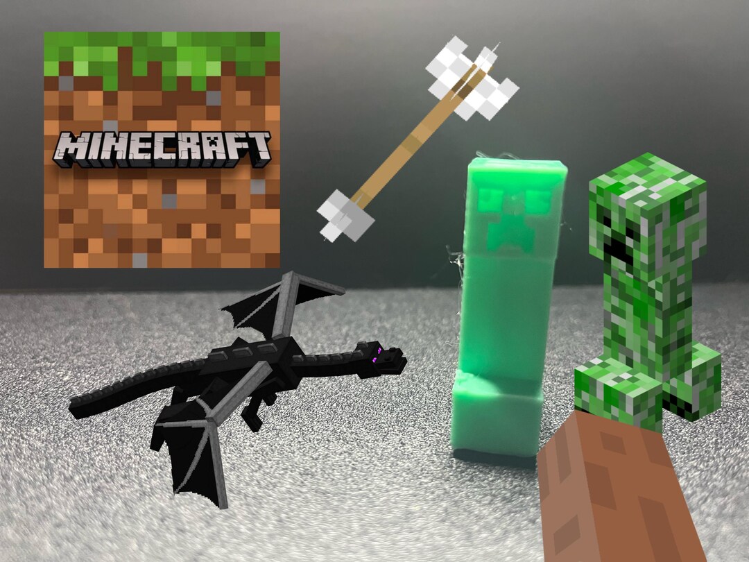 3d Printed Minecraft Creeper, Minecraft Figure, Creeper Figure, Cool ...