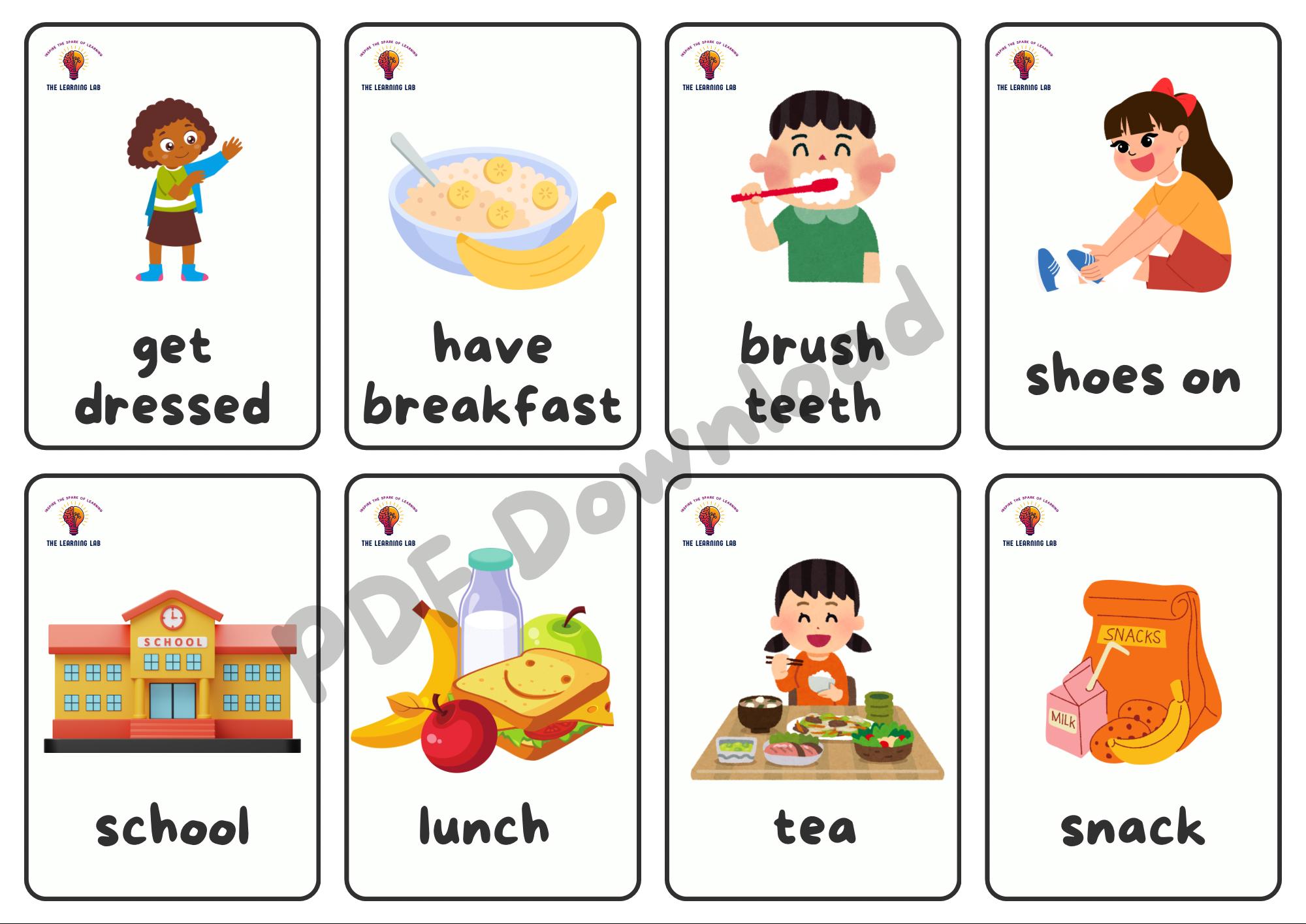 Visual Timetable Routine Cards - Etsy