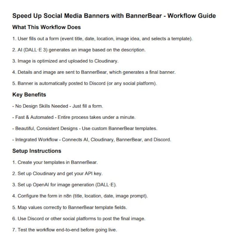 AI Social Media Banner Automation | N8n Workflow | Auto Generate Event ...