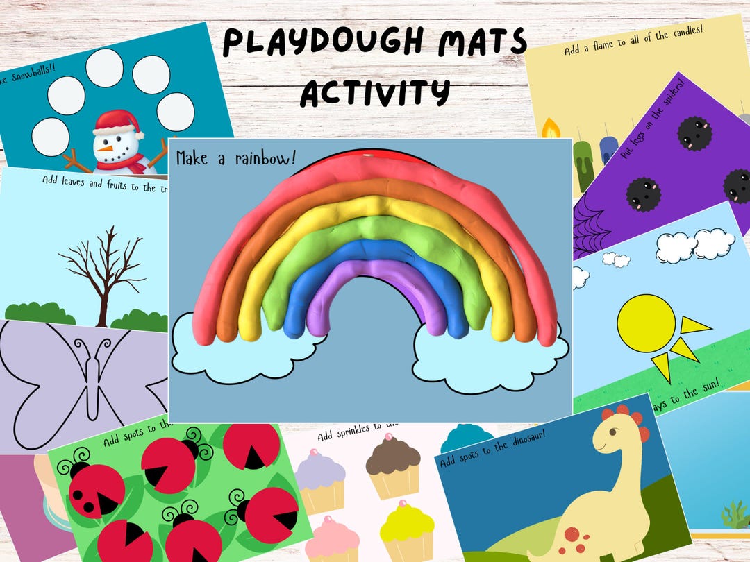 15 Playdough Activity Mats for Kids | Printable Playdough Mat | Fine ...