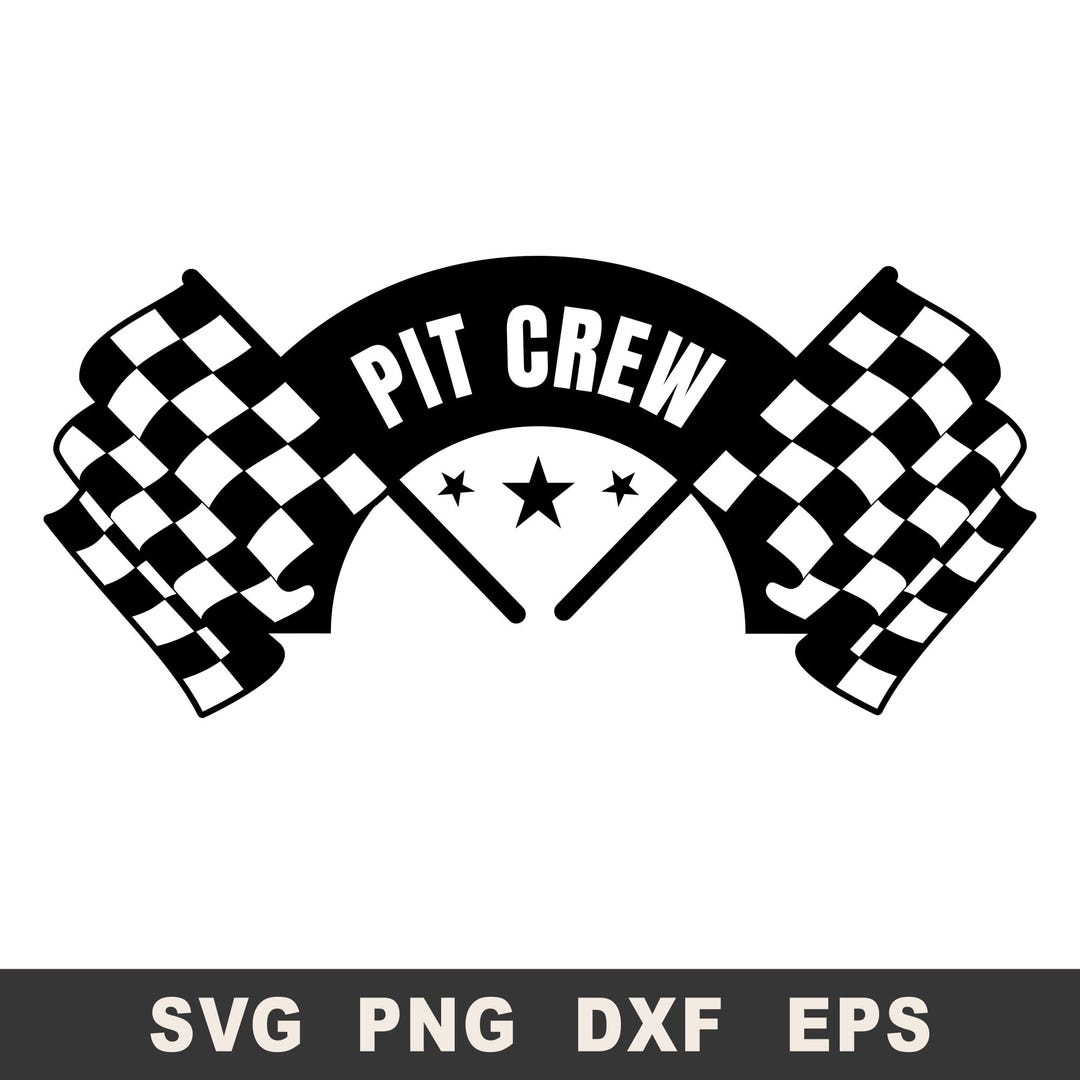 Pit Crew Svg, Black Checkered Racing Flags Svg, Car Racing Svg, Race ...