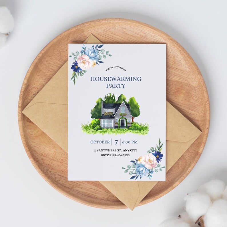 House Warming Invitation Card | Editable Design, Customizable, Modern ...