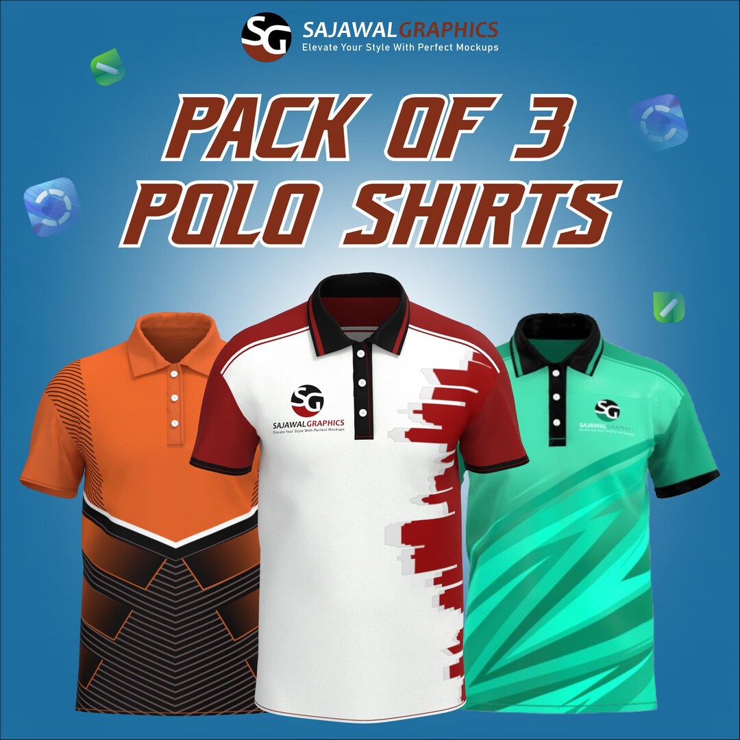 Polo Shirts 2d + 3d Mockups - Etsy