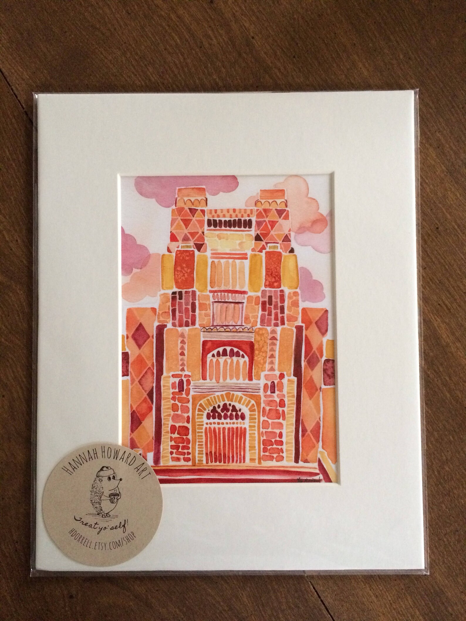 Burruss Hall at Virginia Tech Blacksburg Virginia Watercolor - Etsy