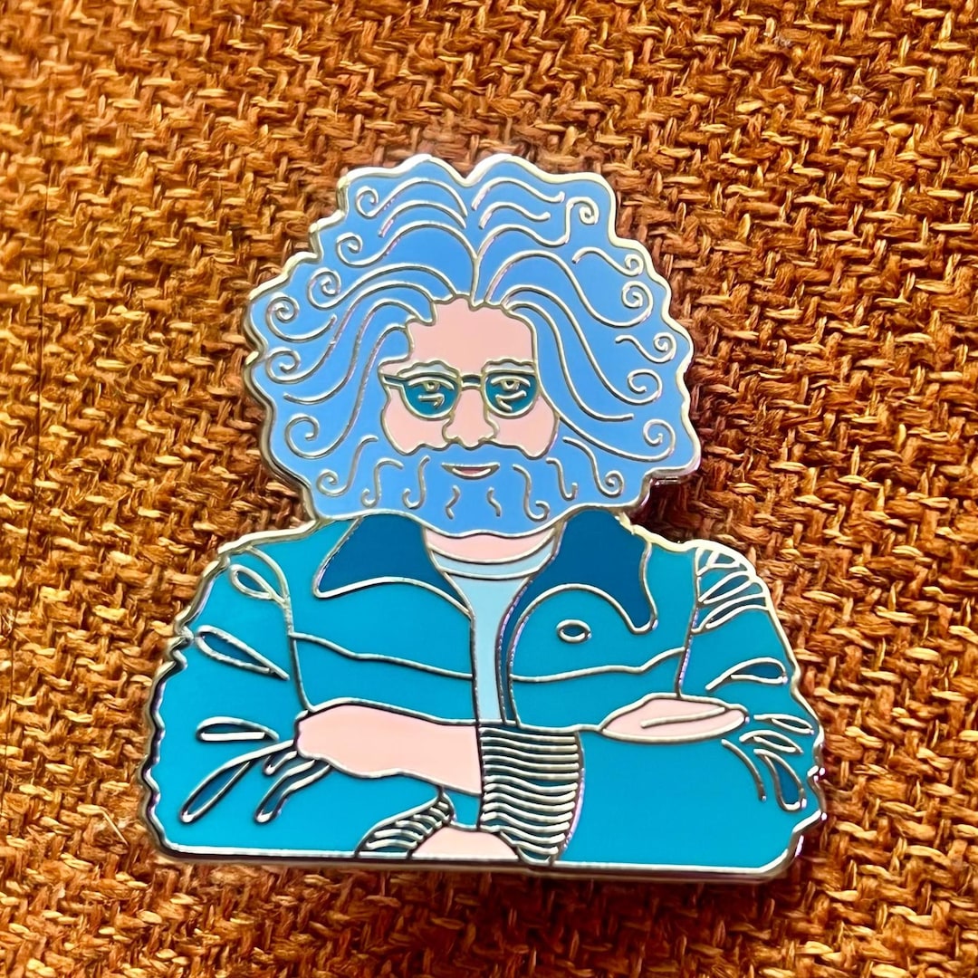 Jerry Garcia Enamel Pins | Captain Trips Pins | Grateful Dead Fan Art ...