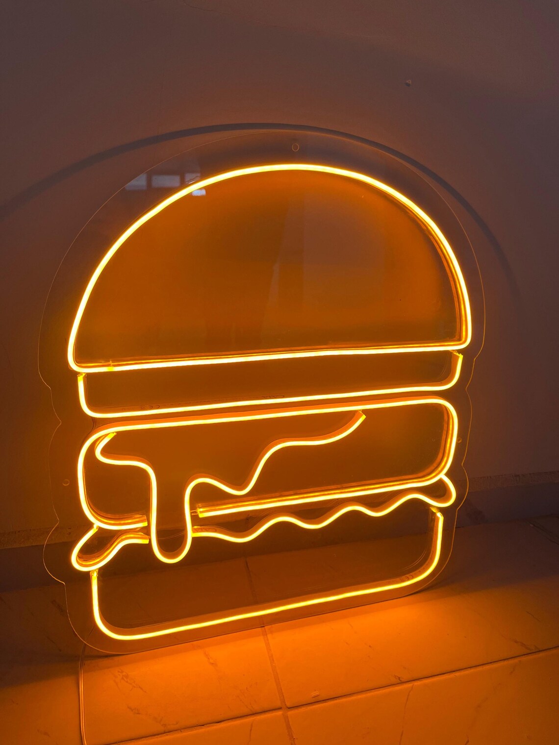 Burger Neon Sign, Hamburger Neon Sign Neon Bar Sign, Food Neon Sign ...
