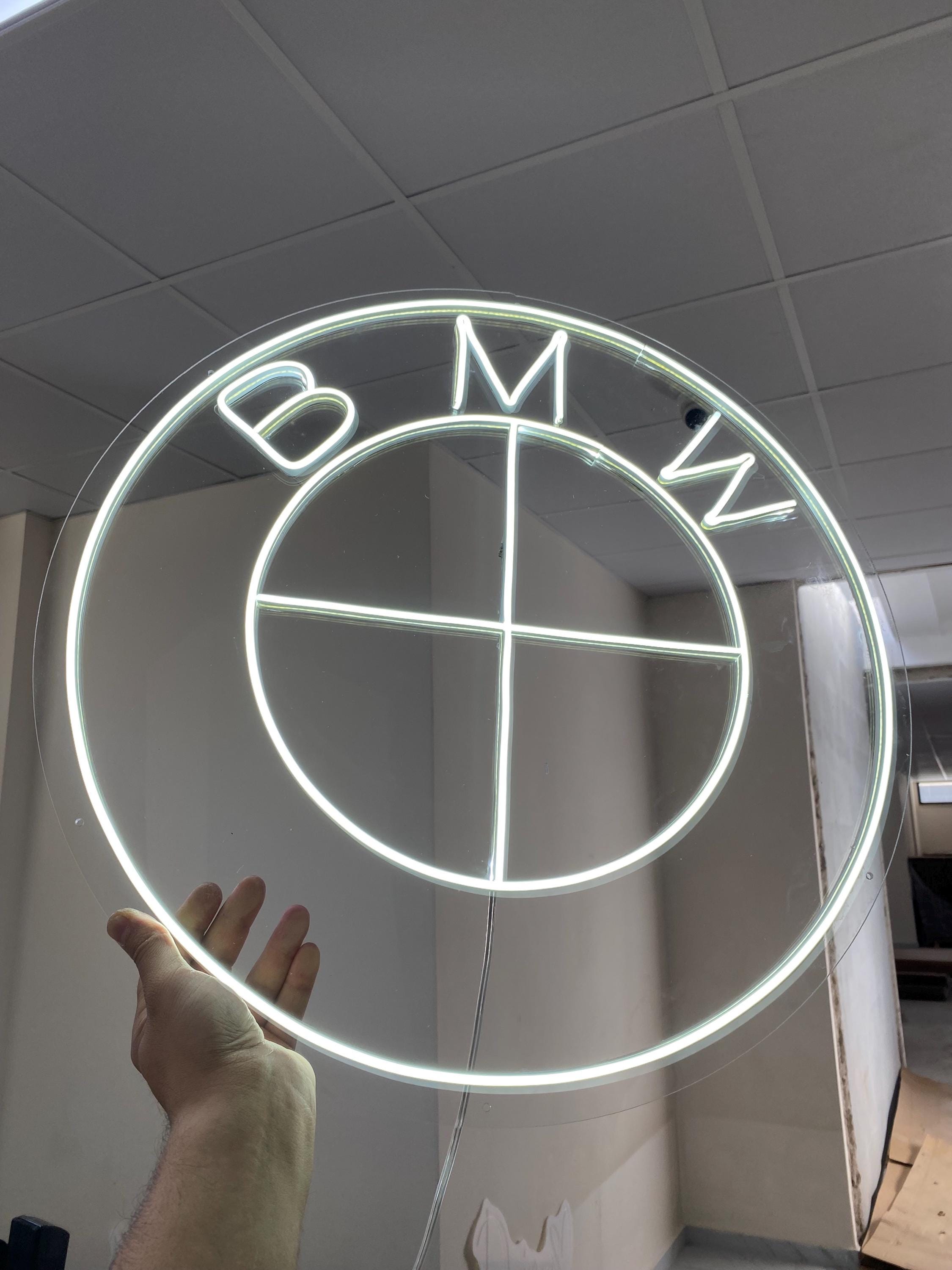 Car Logo Neon Sign, Race Car Logo Neon Lights, Custom Car Logo Neon ...