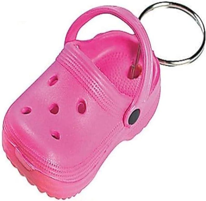 3D Printed Cr0c-style Slipper Keychain | Mini Shoe Charm, Funny Gift ...