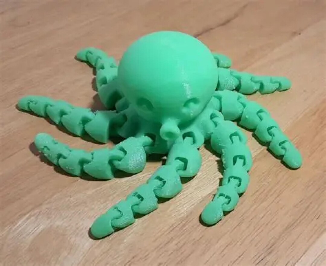 3D Printed Articulated Mini Octopus Fidget Toy – Stress Relief ...