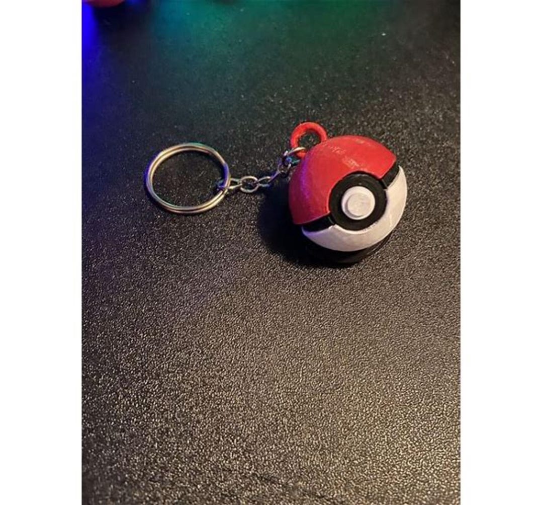 3D Printed Monster Capture Ball Keychain – Custom Fantasy Creature ...