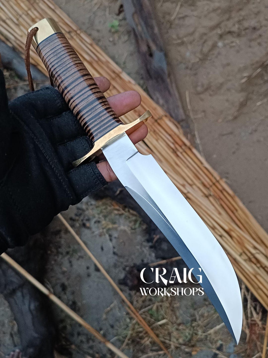 Randall Recon Style Custom Made Full Tang Fixed Blade Bowie Knife With ...