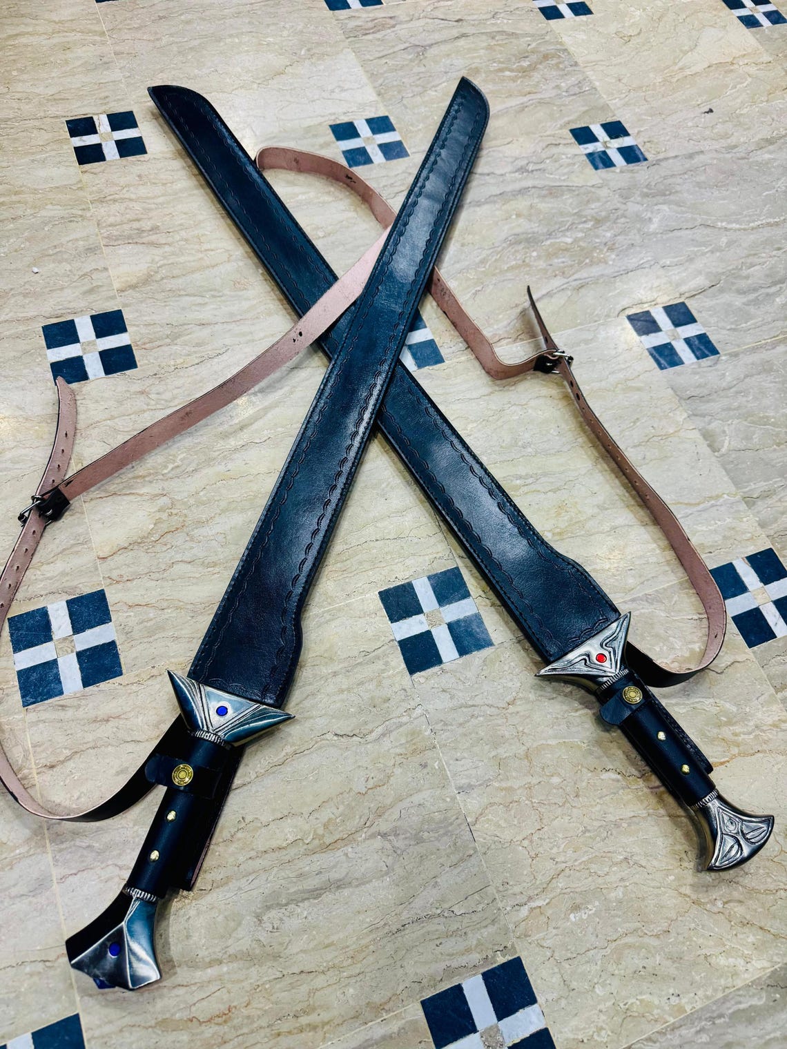 Handmade Drizzt Do'urden Scimitar Sword Set: Twinkle & Icingdeath ...