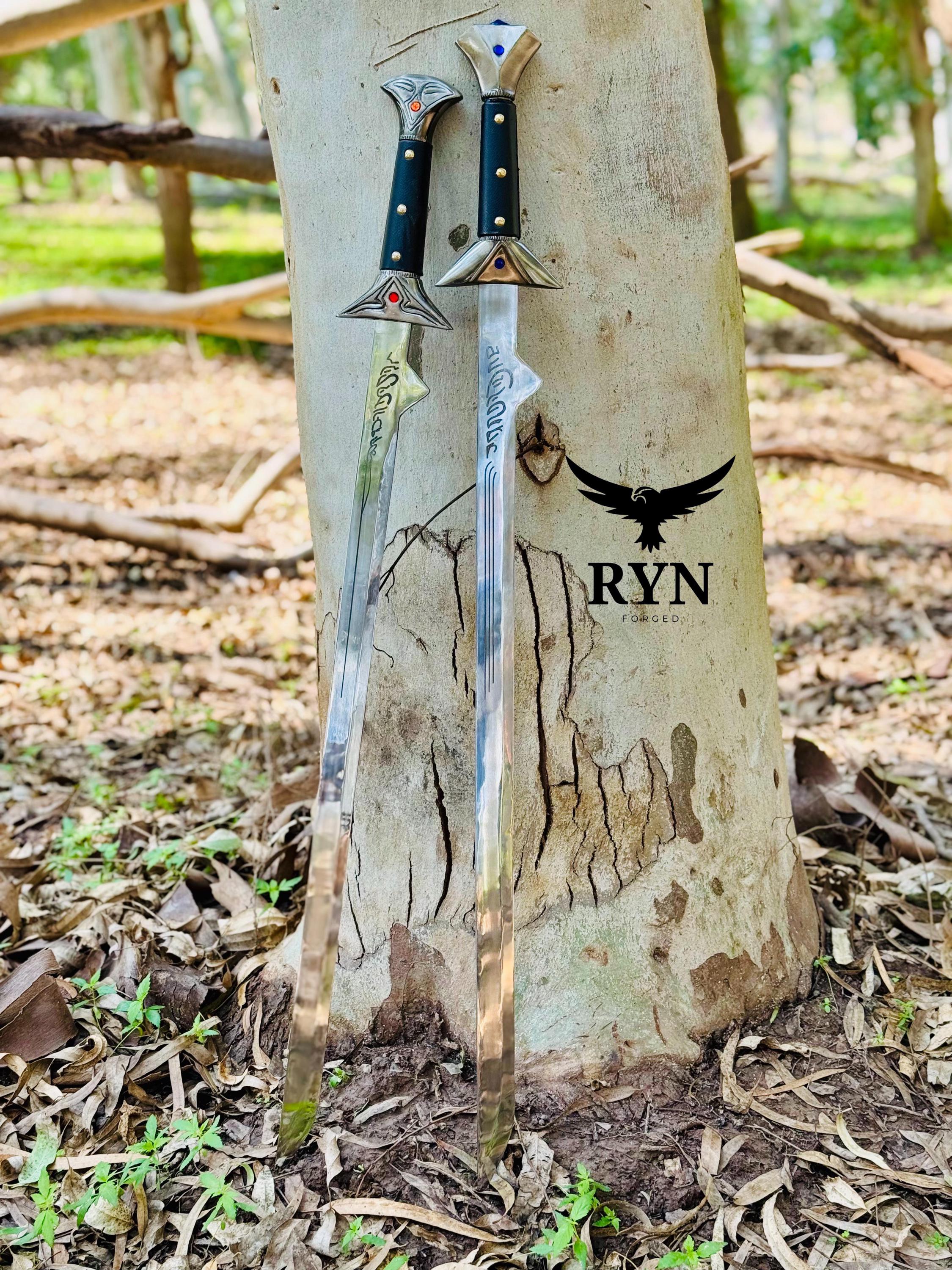 Handmade Drizzt Do'urden Scimitar Sword Set: Twinkle & Icingdeath ...