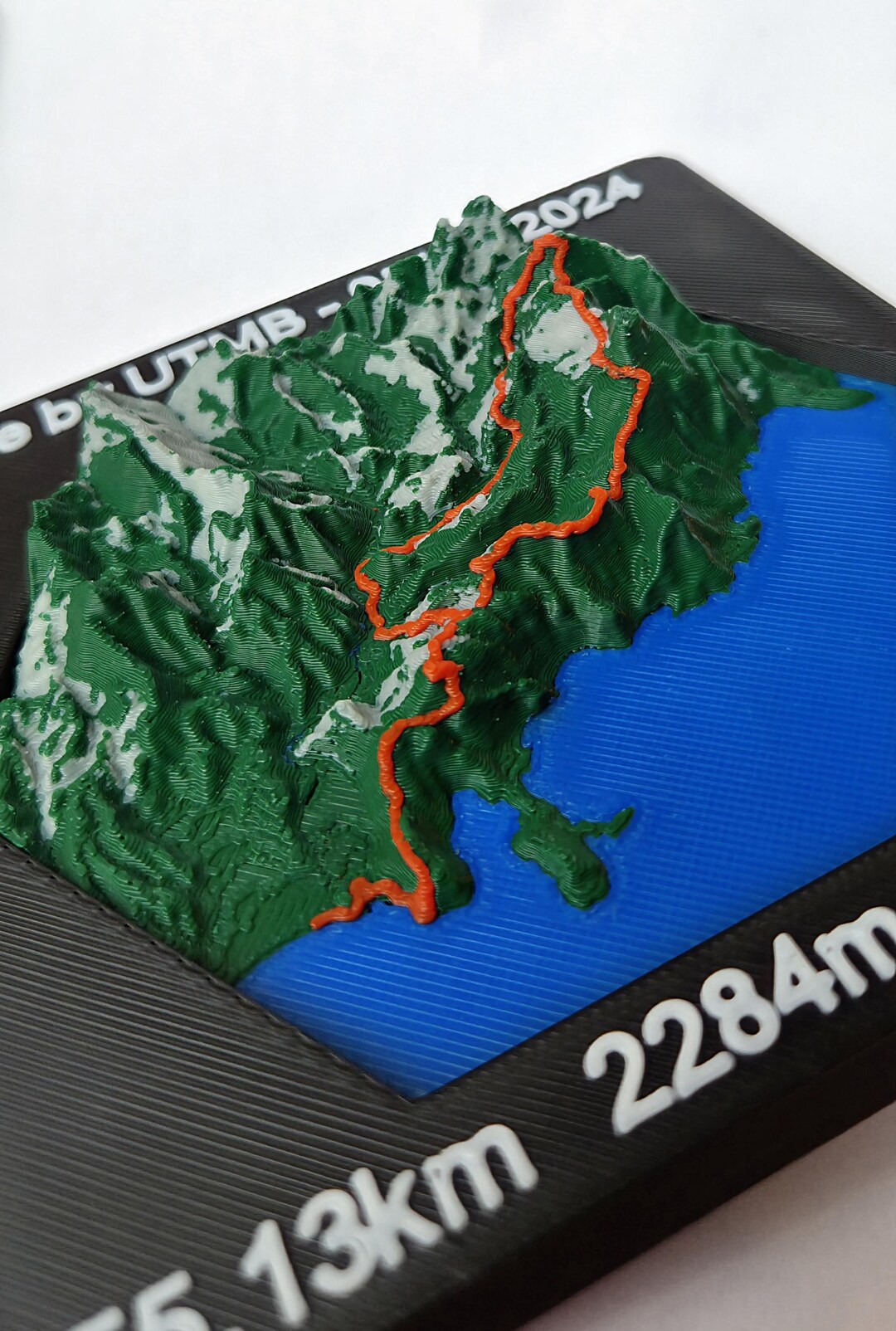3D Map - Your GPX Track in Relief - Medal Holder - Trail Running ...