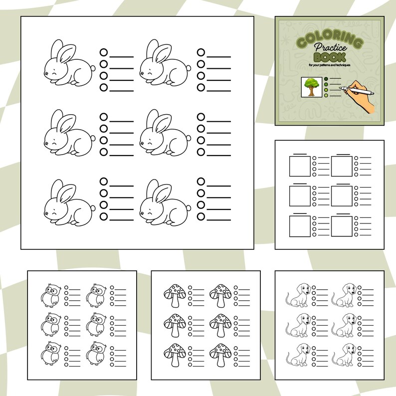 60 Page Coloring Practice Book Printable PDF for Adults Kids | Learn ...