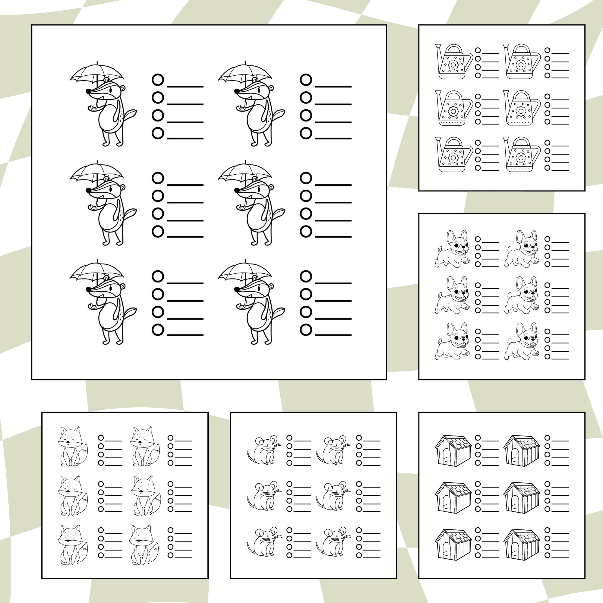 60 Page Coloring Practice Book Printable PDF for Adults Kids | Learn ...