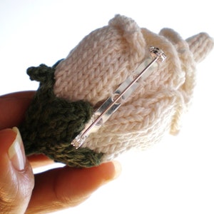 PDF Knitting Pattern - Rose Bud Flower - Etsy