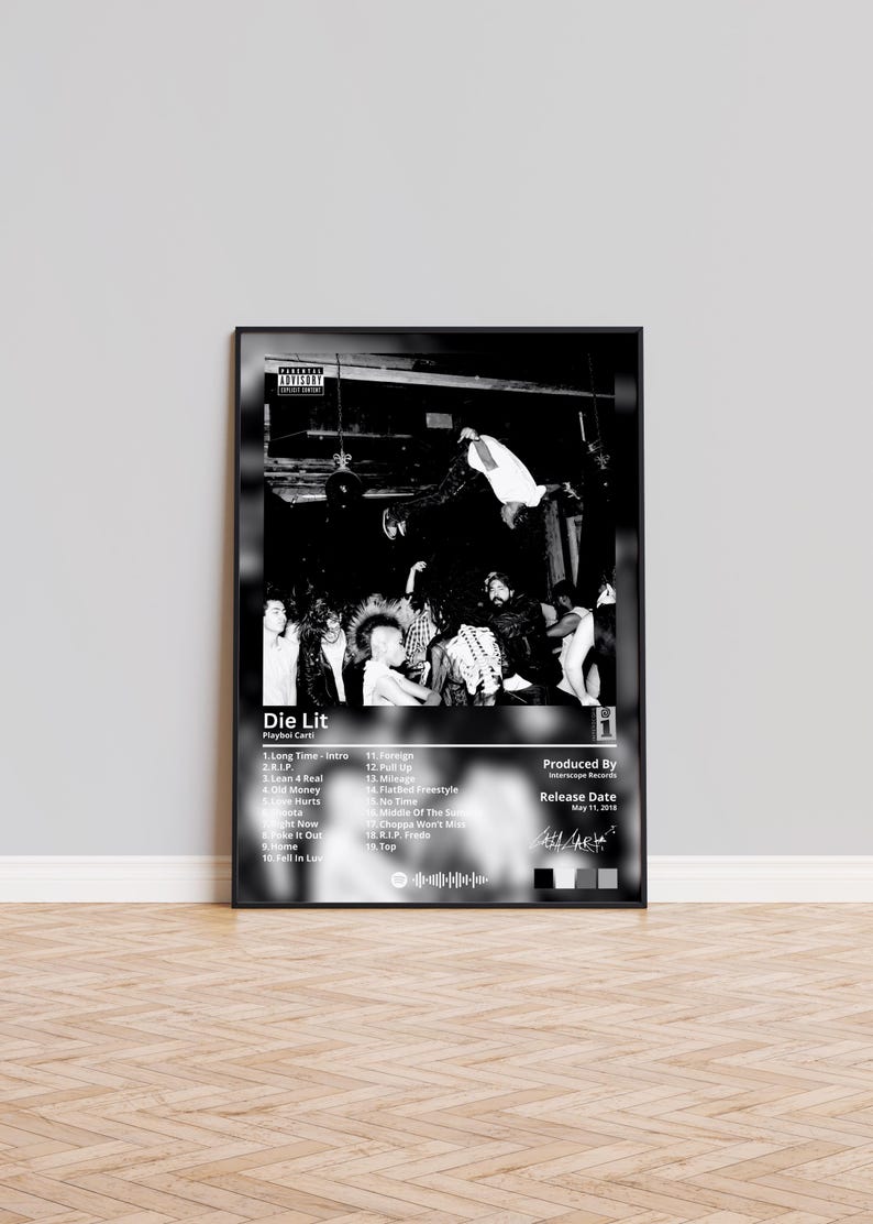 Playboi Carti Album Bundle Poster, Whole Lotta Red, Playboi Carti, Die ...