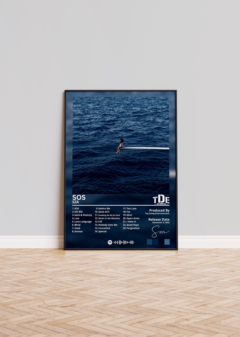 SZA Album Poster, SOS Poster - Etsy