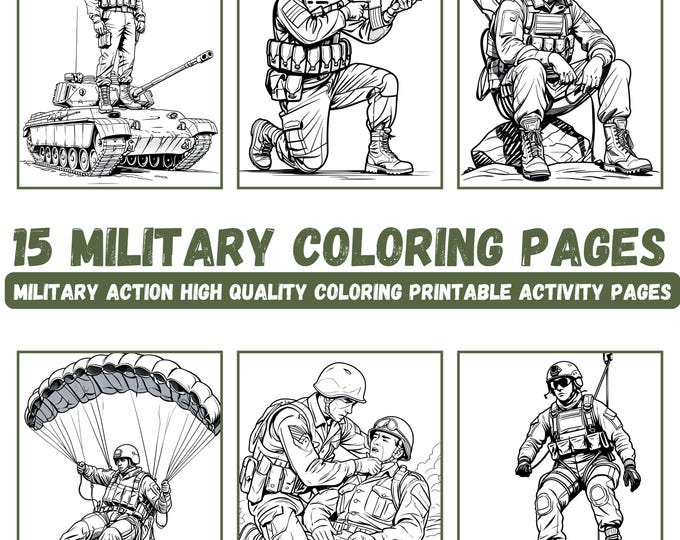 Soldier Coloring Pages | Army Coloring Pages: Military Illustrations ...