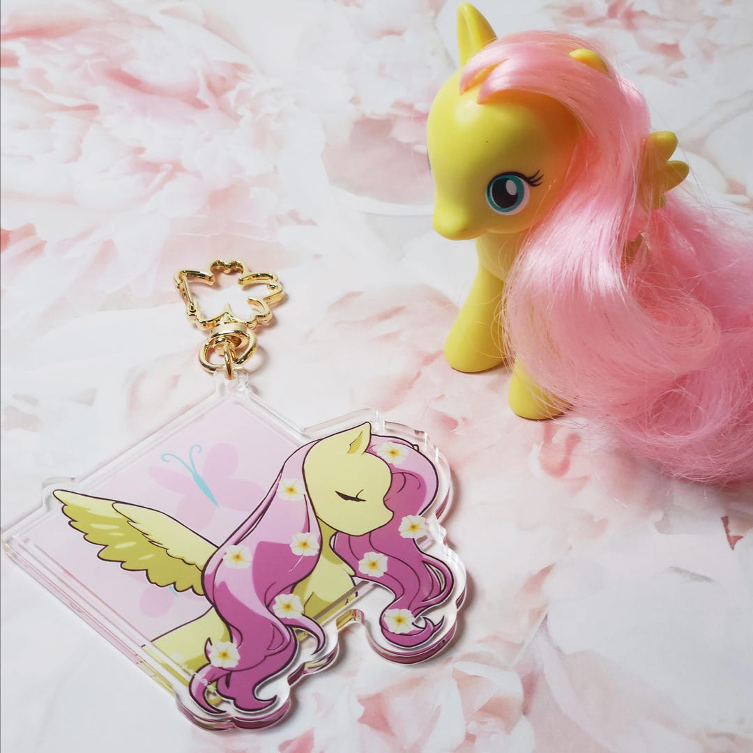 MLP Fluttershy Keychain | My Little Pony - Etsy