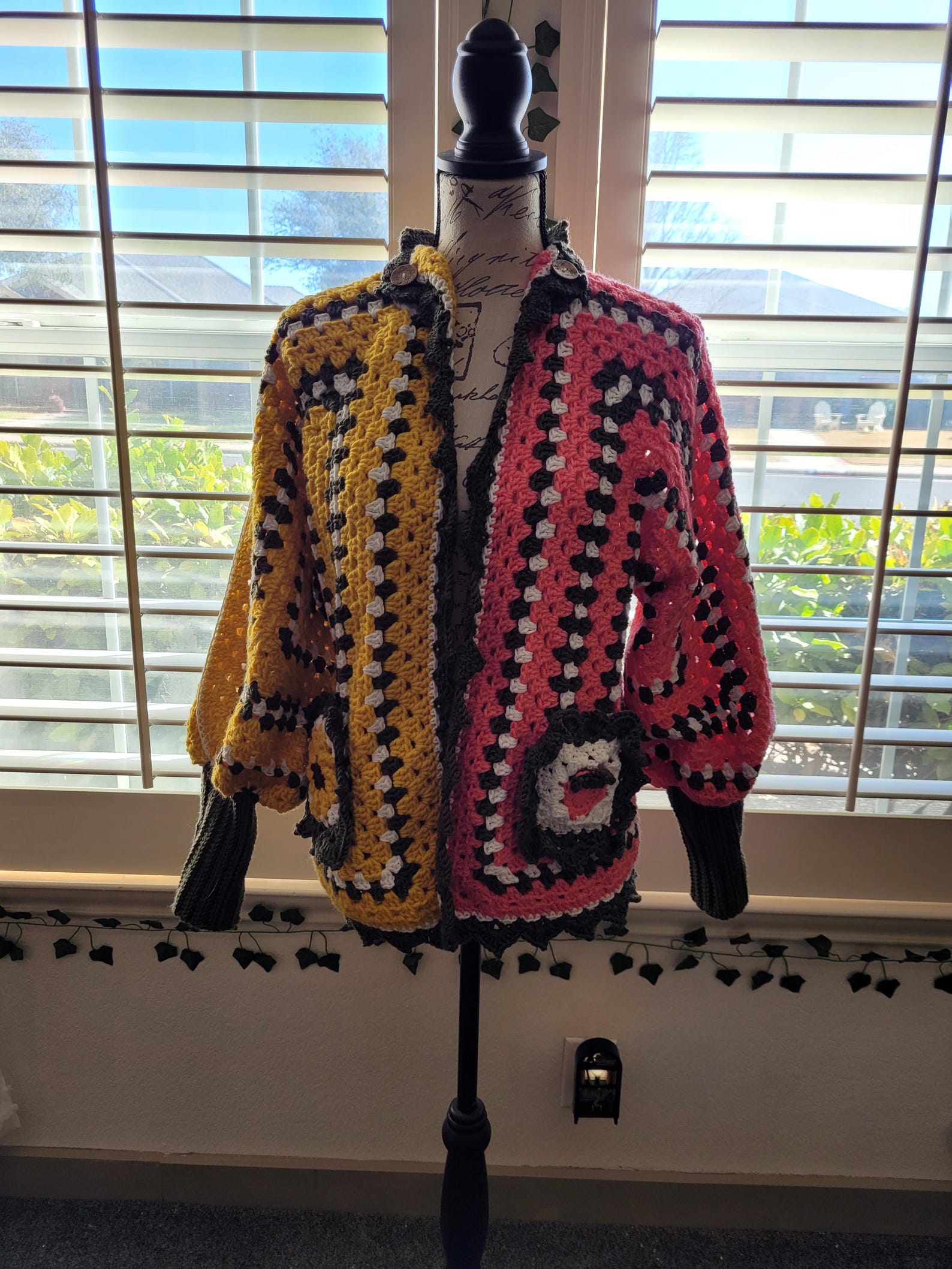 Strawberry X Sunflower Hexagon Cardi - Etsy