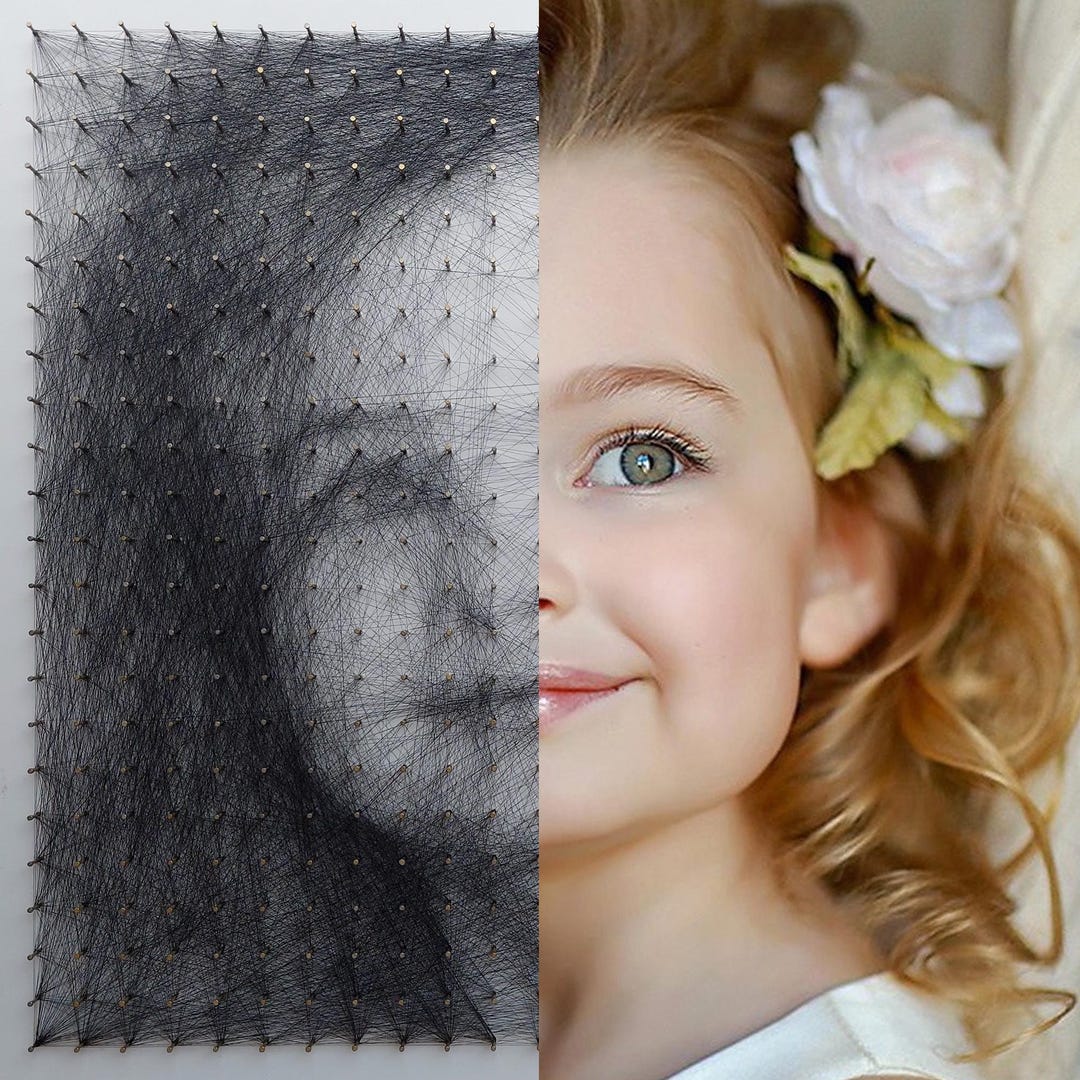 String Art Portrait, Portrait, Art Portrait, String Art Gift, Decor ...
