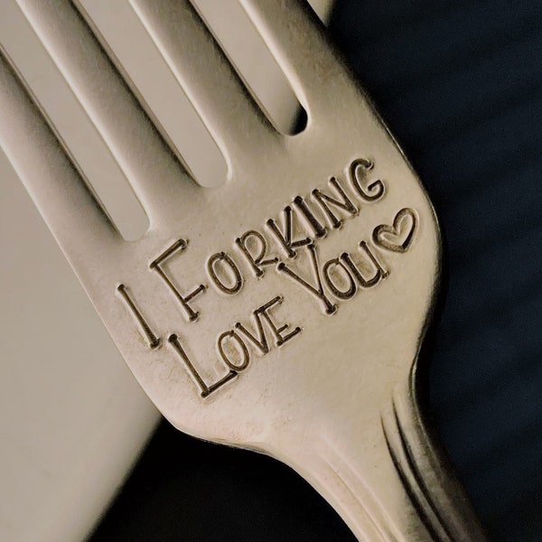 I Forking Love You Fork - Etsy