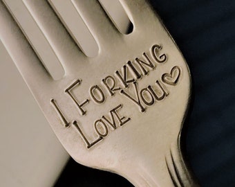 I Forking Love You Fork | Etsy