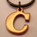 C Initial Keychain: Letter C Key Chain, Key Ring, Keyring, Vintage ...