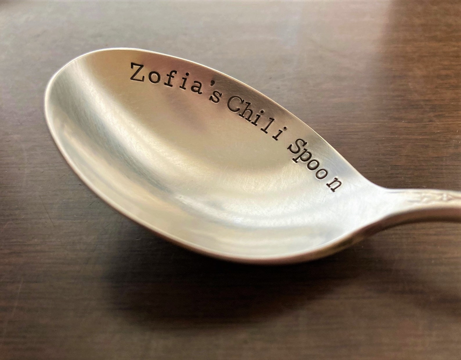 Personalized Soup Spoon, Custom Round Gumbo Spoon With Name, Hand ...
