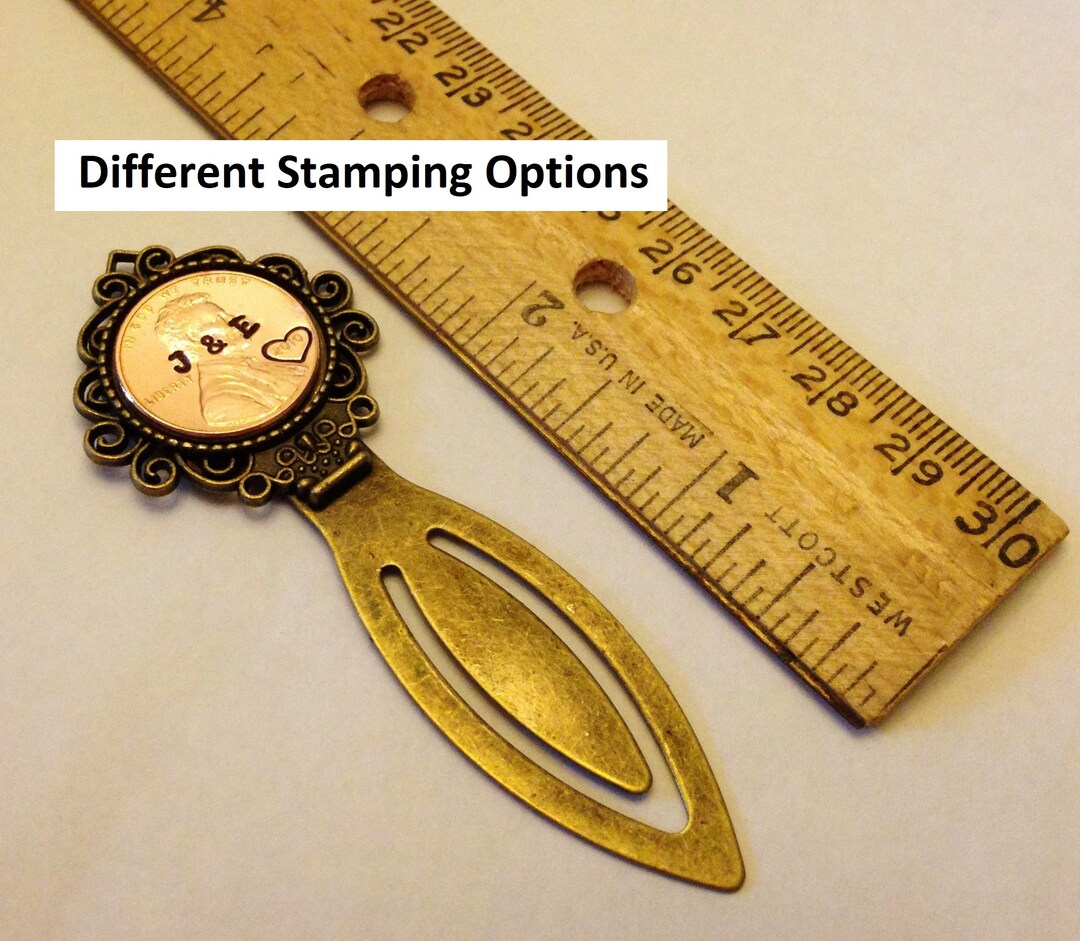 Personalized Bookmark: Reader Gift, Custom Hand Stamped 1959 - 2025 ...