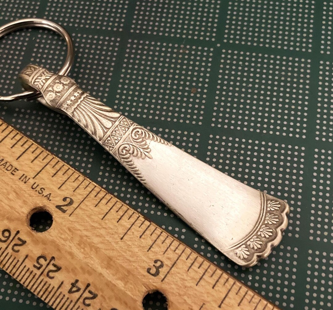 Silverware Key Chain, Vintage Silverplate Spoon Key Ring Keychain ...