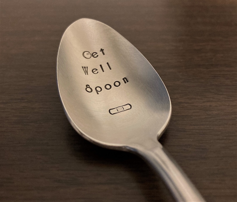 Get Well Spoon OR Feel Better Spoon, Thinking of You, Speedy Recovery ...