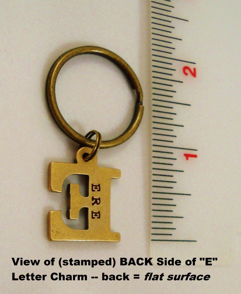 Letter Initial KEYCHAIN: Personalized Name Date Initials - Etsy
