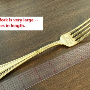 Golden Birthday Gift: Happy Golden Birthday Fork, 50th Birthday ...