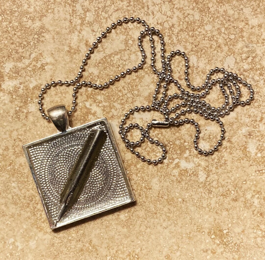 Pen Nib Necklace, Fountain Pen Jewelry, Pen Nib Silver Pendant, Gift ...