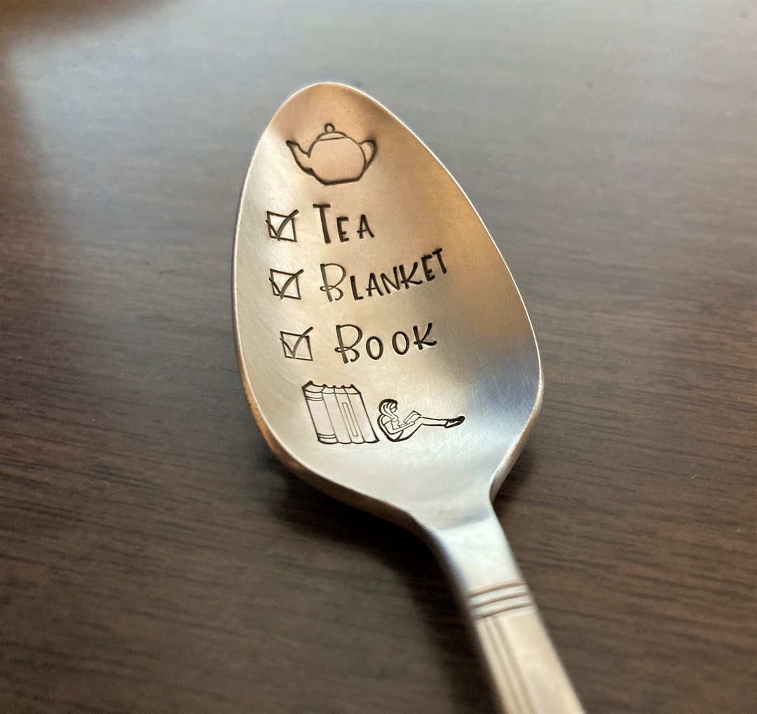 Tea Blanket Book Spoon: Tea Lovers, Gift for Book Lover, Reader Gift ...
