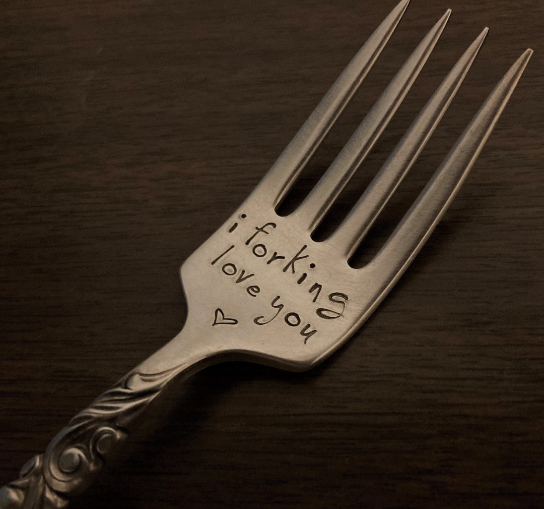 Birthday Gift for Her, Funny: I Forking Love You Fork, Gift for Wife ...
